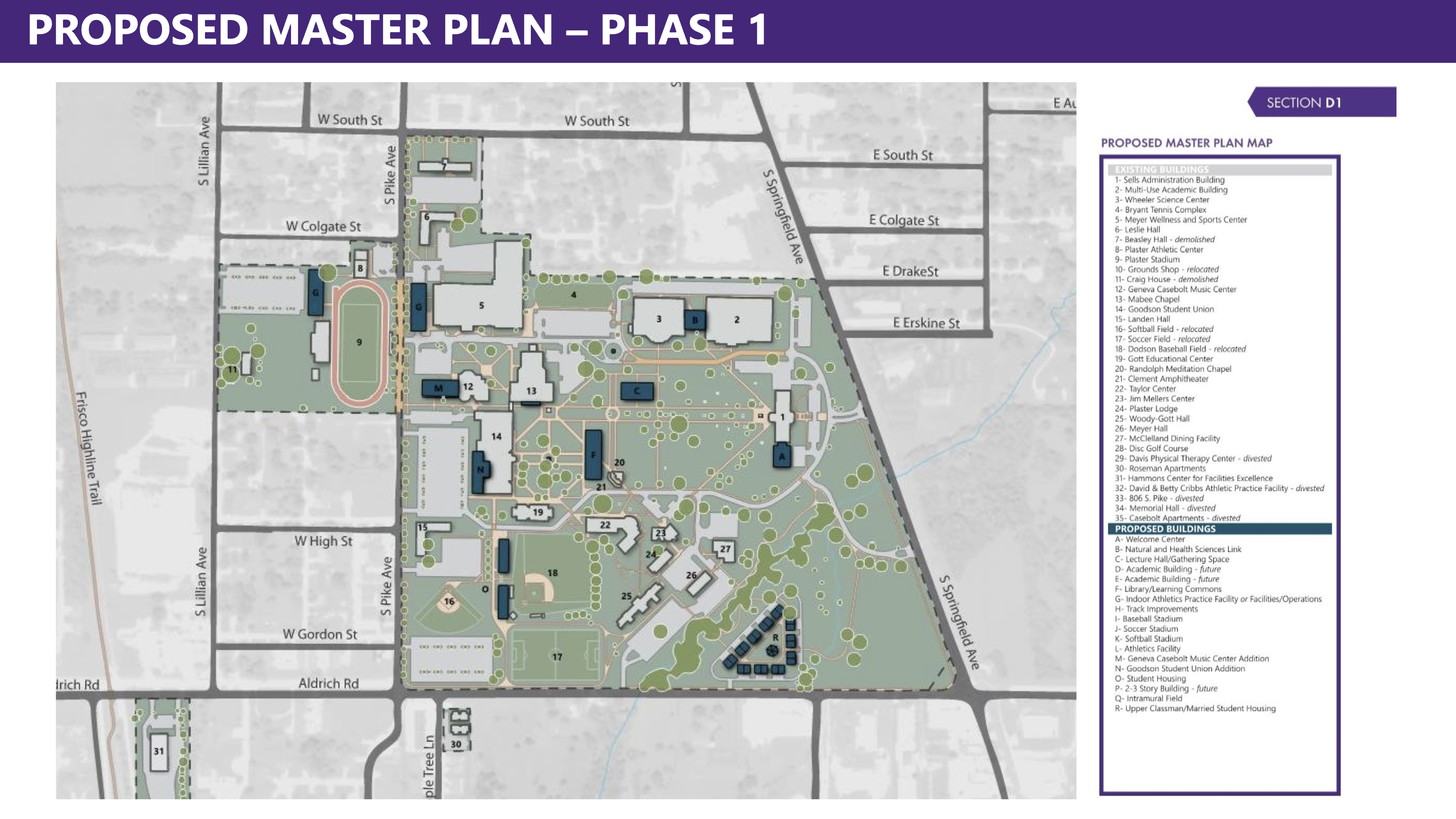 Images College Campus Master Plan Board Of Trustees Approves New